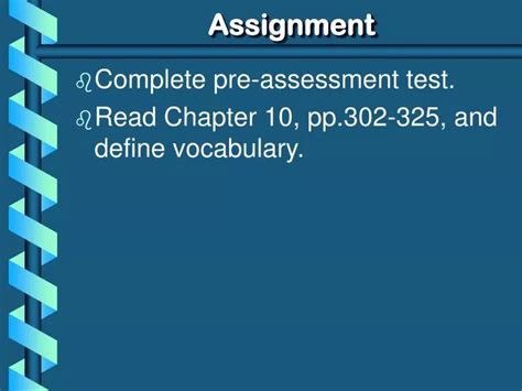 Ppt Assignment Powerpoint Presentation Free Download Id5691875