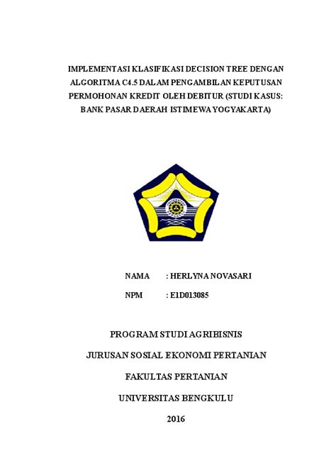 Implementasi Klasifikasi Decision Tree Dengan Algoritma C4