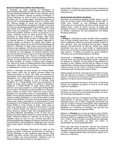 Buod Ng Bantugan At Ibalon 2 Pdf