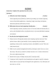 Comprehensive Guide On Cloud Computing Exam Concepts Course Hero