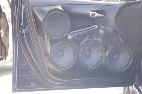 Car Audio System Installation Of Acoustics In The Car Stock Image Image Of Automotive