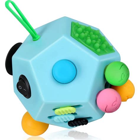 Fidget Dodecagon 12 Side Fidget Cube Relieves Stress And Anxiety Anti Depression Cube For