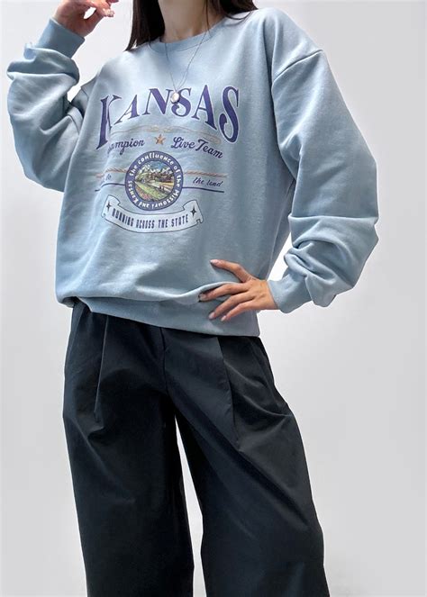 캔자 빈티지 프린팅 레터링 루즈핏 맨투맨 3컬러