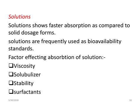 Formulation Factor Effecting Drug Absorbtion Pptx