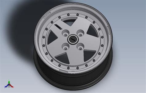Zender1英寸辐4螺柱盖车轮 模型图纸免费下载 懒石网
