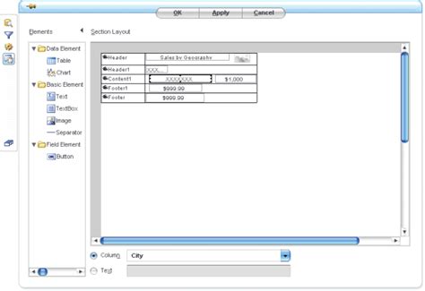 Reporting Software Business Intelligence Software Report Section Layout Inetsoft Technology