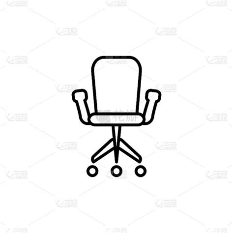 办公椅图标矢量设计模板