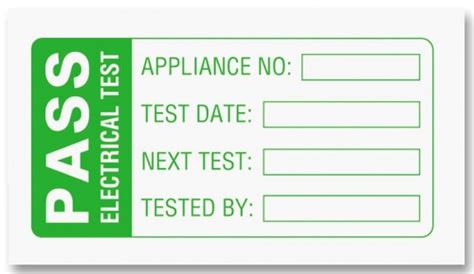 Pat Test Labels Pass School Science Equipment Brecklandscientific
