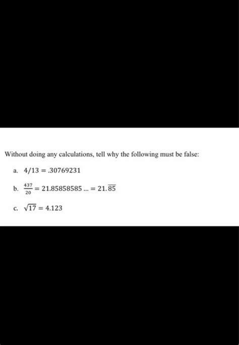 solved without doing any calculations tell why the
