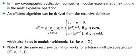 Modular Exponentiation IT Security Docs