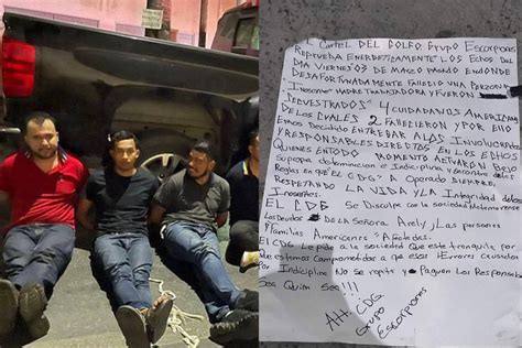Cartel Del Golfo Se “disculpa” Y Entrega A Responsables De Caso Matamoros