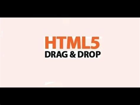 Реализация HTML API Drag and drop YouTube