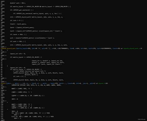 一个 Lapacke 示例，可以gdb进 Lapack Fortran77源代码lapack Dsyevd Csdn博客