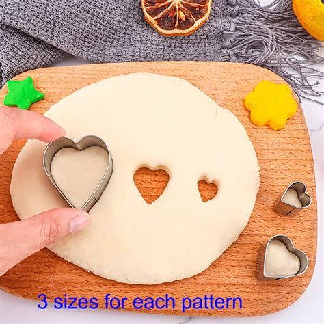 Badu Bg Метална мини формичка за бисквитки Геометрични форми за комплект бисквитки Лесно