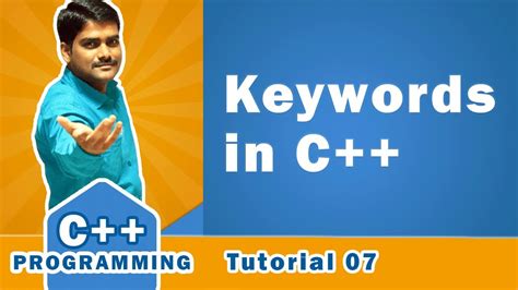 Keywords In C C Tutorial 07 Youtube