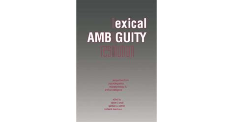 Cover Image Lexical Ambiguity Resolution [book]
