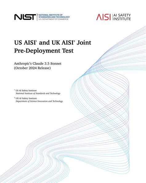 Pre Deployment Evaluation Of Anthropics Upgraded Claude 35 Sonnet Nist