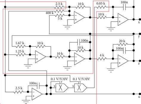 the novel memductor based chaotic circuit schematic download