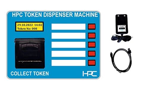 Token Dispenser Token Printer With Button And Battery By HPC Amazon In Office Products