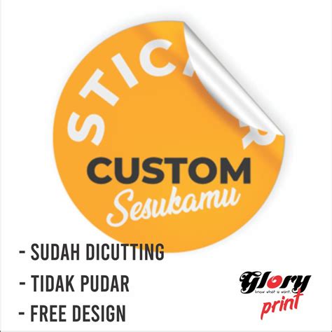 Jual Stiker Custom Sticker Label Shopee Indonesia