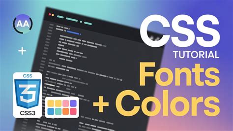 Css Tutorial For Beginners Selectors Fonts And Colors Youtube