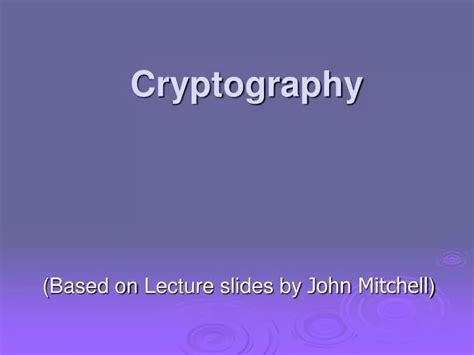 PPT Cryptography PowerPoint Presentation Free Download ID