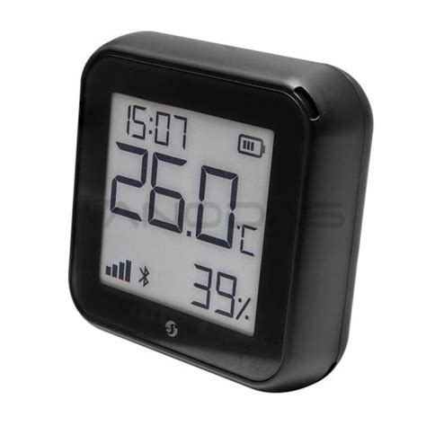 Temperature And Humidity Sensor Wifi Shelly Handt Gen3 Black