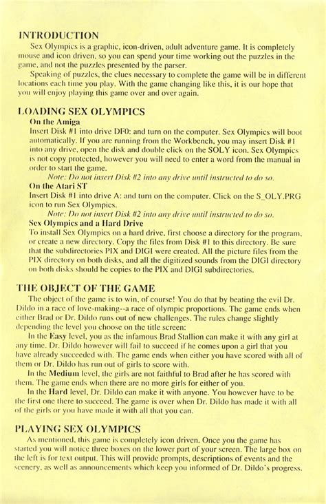 Atari St Sex Olympics Scans Dump Download Screenshots Ads Videos Atari St Sex Olympics Scans Dump Download Screenshots Ads Videos