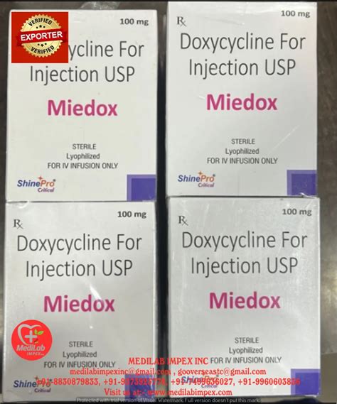 Doxific Doxycycline 100mg Injection At 50 Vial In Nagpur ID 2852776470597