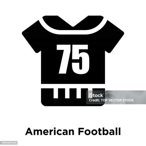 미국 축구 뉴저지 아이콘 벡터 흰색 배경에 고립 미국 축구 뉴저지의 개념에 투명 한 배경 검은 채워진된 기호 서명 Championship에 대한 스톡 벡터 아트 및 기타