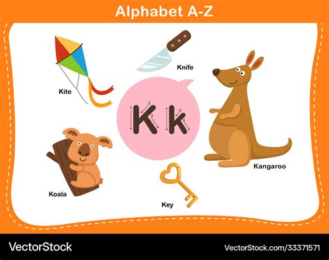 Alphabet Letter K Royalty Free Vector Image Vectorstock