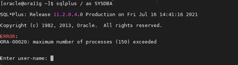 Oracle 数据库设置最大进程数参数方法，oracle最大进程数满了处理方法，sysdba管理员登录报 Maximum Number Of