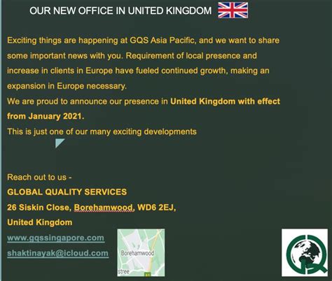 Gqs Is Proud To Announce Certification Support Services In Uk To Know More Info On