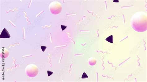 Abstract 3d Geometric Shapes Loop Animation Modern Background Seamless Motion Design