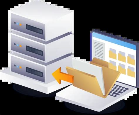 Computer Folder Data With Technology Server Illustration Free Download Design And Development