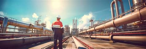 Premium Ai Image Technician Inspecting The Pipeline For Leaks And Ensuring Its Integrity