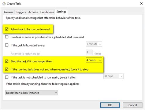 Windows 10 Task Scheduler Task Idle Conditions Server Fault