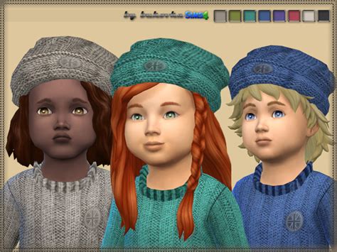 Hat Knitted By Bukovka Sims 4 Headwear