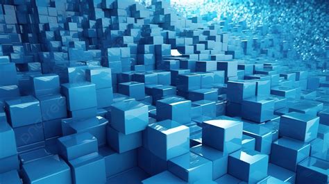 3d 렌더링 기술을 통해 생성된 파란색 기하학적 배경 미래 배경 미래 기술 빛 배경 일러스트 및 사진 무료 다운로드