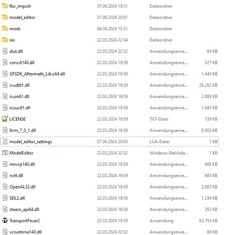 model editor geht nicht probleme transport fever community