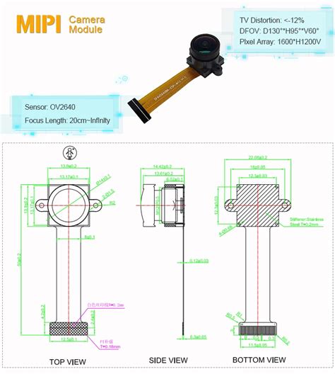 Esp32 Cam Ov2640 2mp Fixed Focus Cmos Camera Module Oem Wholesale
