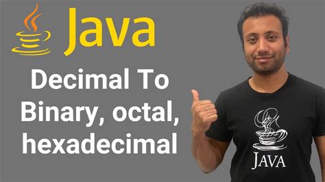 Java Bangla Tutorials 96 Decimal To Binary Octal Hexadecimal Youtube