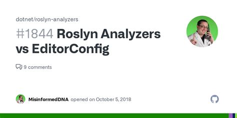 Roslyn Analyzers Vs Editorconfig · Issue 1844 · Dotnetroslyn Analyzers · Github