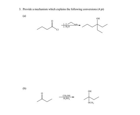 solved 1 fill in the boxes below with the correct reagent