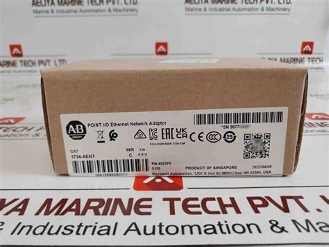 Allen Bradley 1734 Aent Point I O Ethernet Network Adapter Aeliya