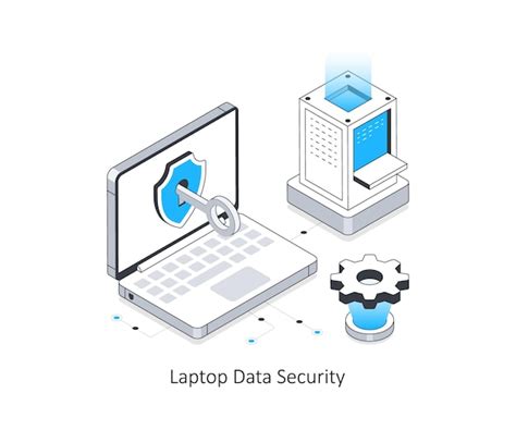 Premium Vector Laptop Data Security Isometric Stock Illustration Eps File Stock Illustration