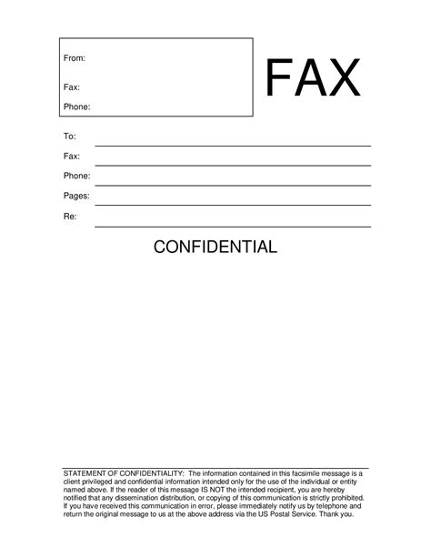 Free Fax Cover Letter Template Examples Pdf Word