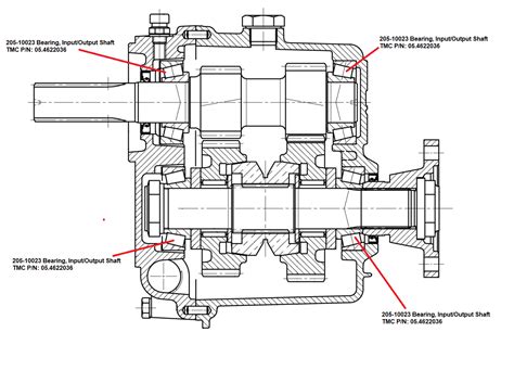 Bearing Input Output Shaft TMC 60 TMC 260 BETA MARINE USA