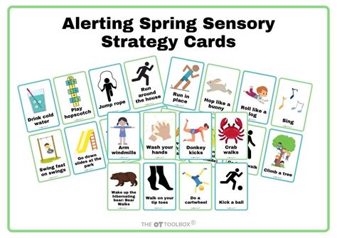 Alerting And Calming Sensory Strategies Spring Theme The Ot Toolbox
