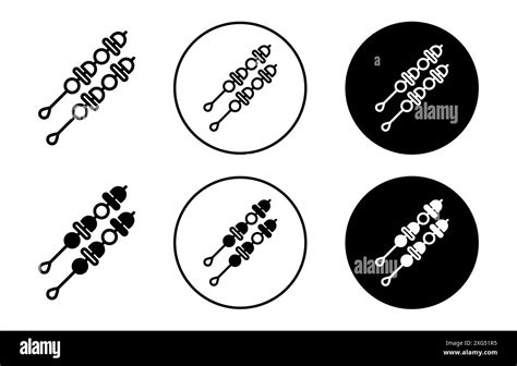 Kebab Icon Vector Logo Set Collection For Web App Ui Stock Vector Image